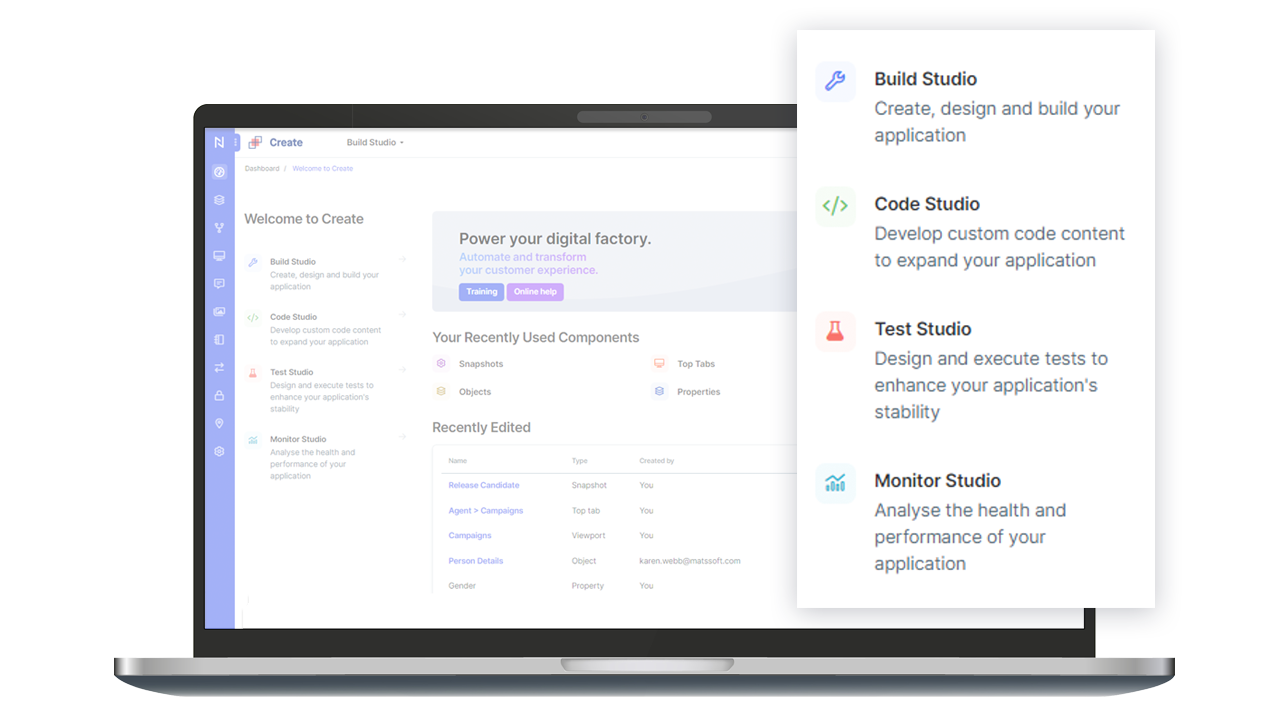 Build apps faster - Liberty Create low-code application dev